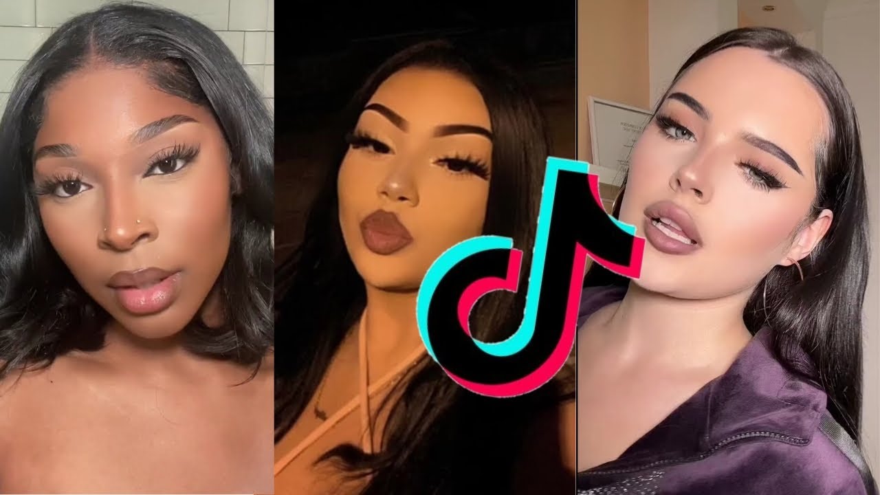 Latina makeup trend Tik Tok compilation 💕 - YouTube