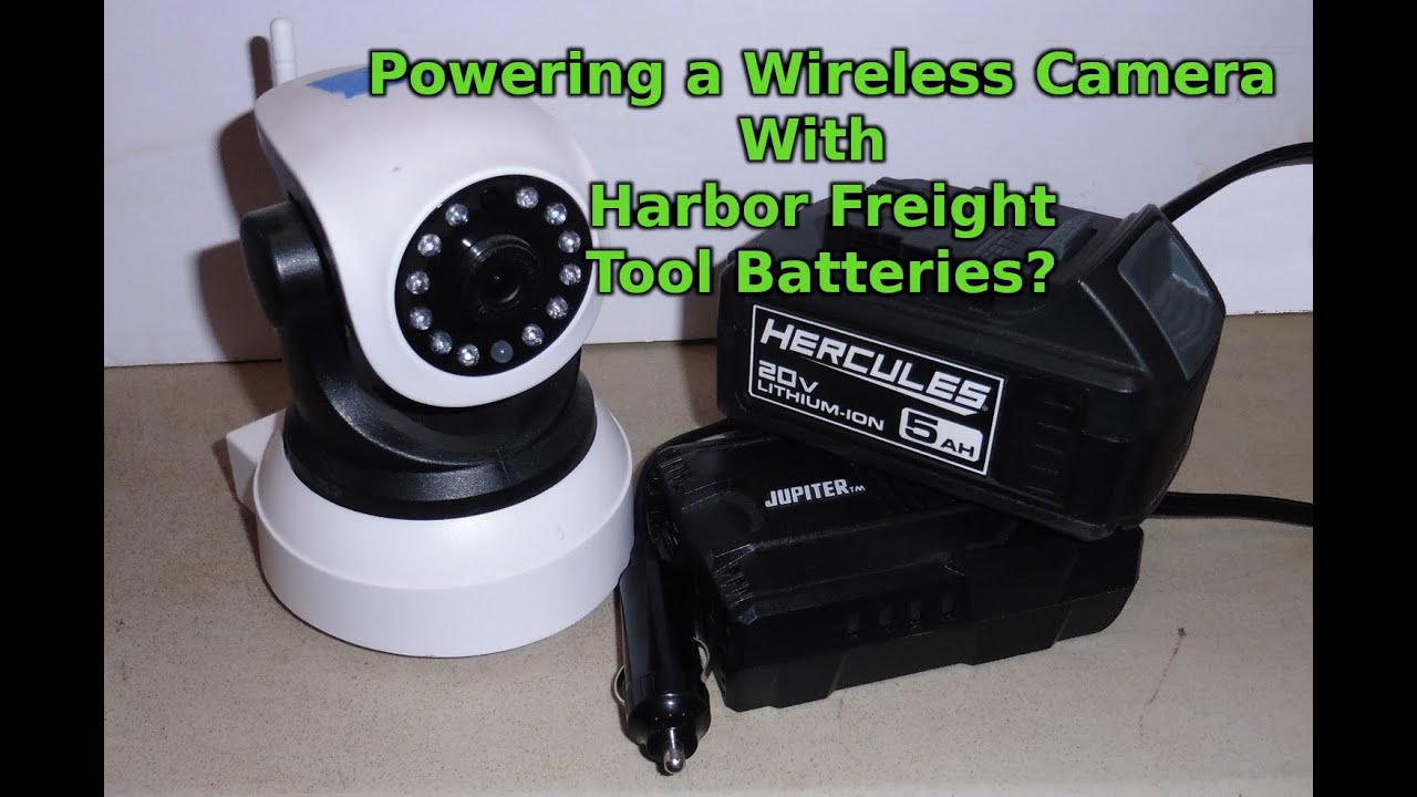 Testing WiFi Camera For The Robot Powered with a Harbor Freight Battery ...