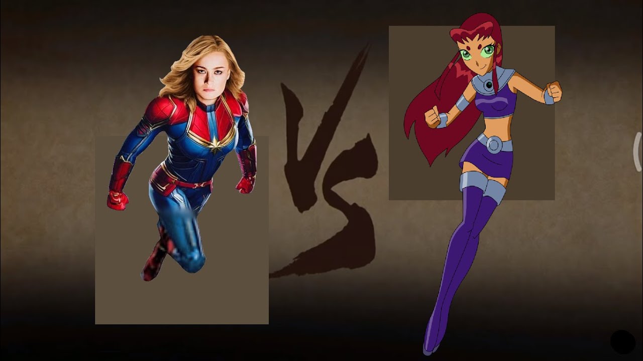 (MUGEN BATTLE 2019) Captain Marvel vs Starfire - YouTube