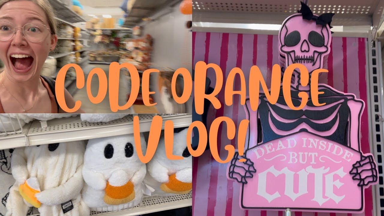 CODE ORANGE SHOPPING VLOG! 🎃🦇| At Home, Michaels, & Home Goods ...
