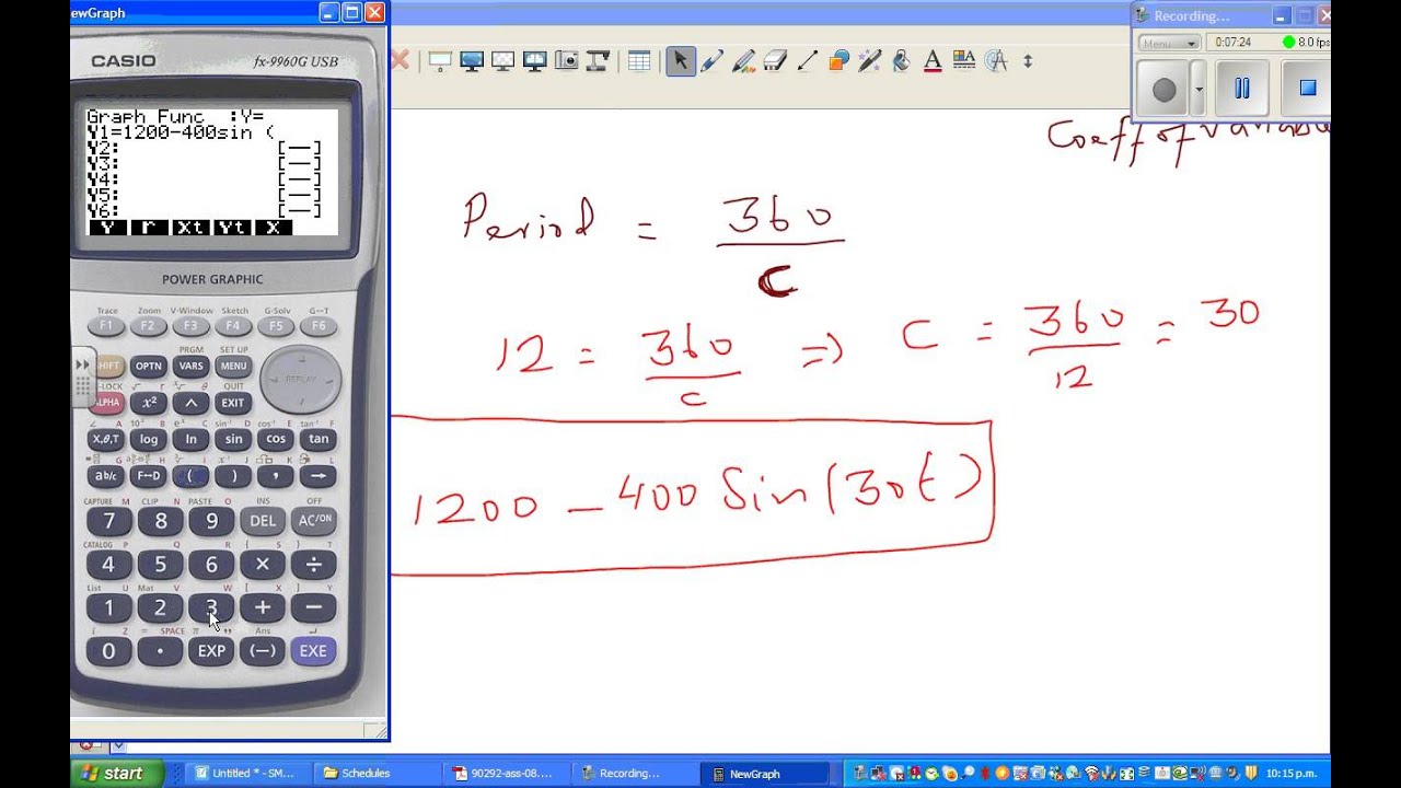 NCEA Level 2 Excellence Forming and solving word problem of Trig ...