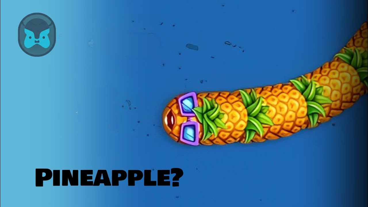 I Tried Free Pineapple Skin | Worms Zone Gameplay - YouTube