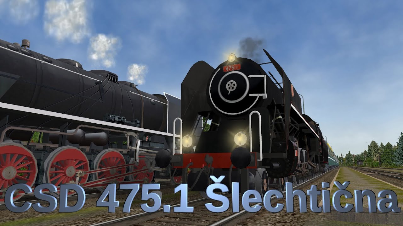Open Rails - CSD 475.1 Šlechtična - YouTube