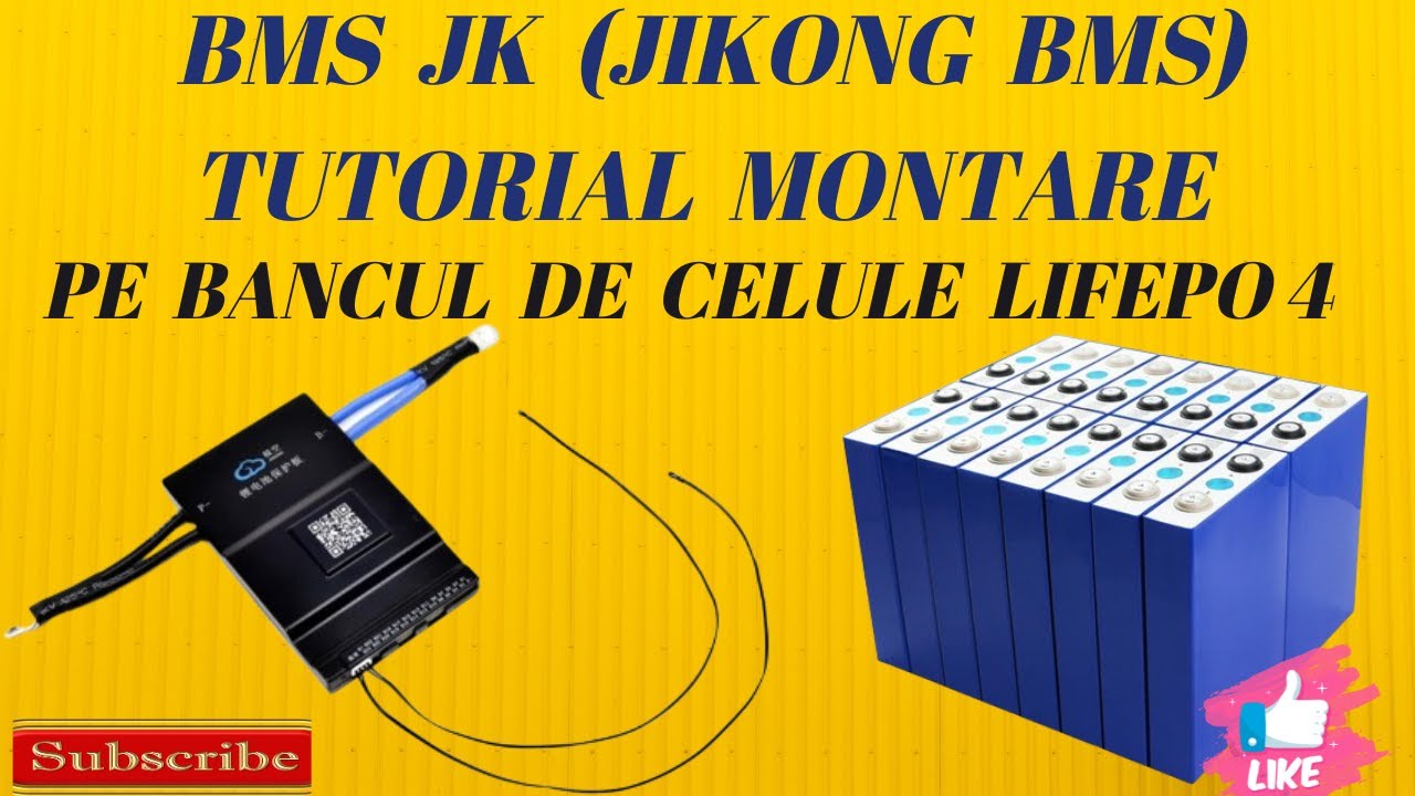 Cum se monteaza un bms JK (Jikong BMS) pe celule Li Fe Po 4-Tutorial - YouTube