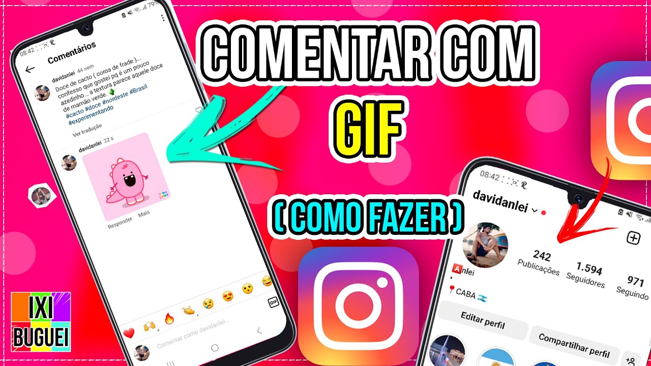 COMO COMENTAR COM GIF NO INSTAGRAM ( Postar imagem que se move ...
