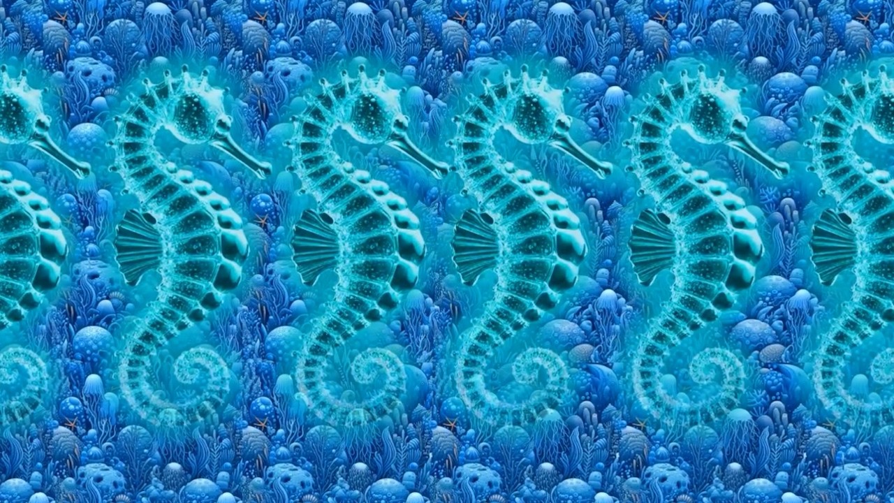 Am I Blue? - 3D Stereogram Illusions - YouTube