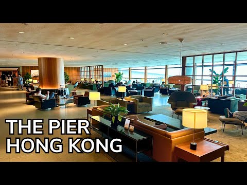 Best Business Class Lounge in the World?  The Pier by Cathay Pacific Hong Kong Airport June 2025