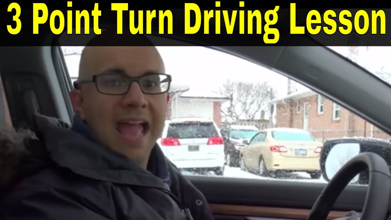 Easy 3 Point Turn Driving Lesson - YouTube
