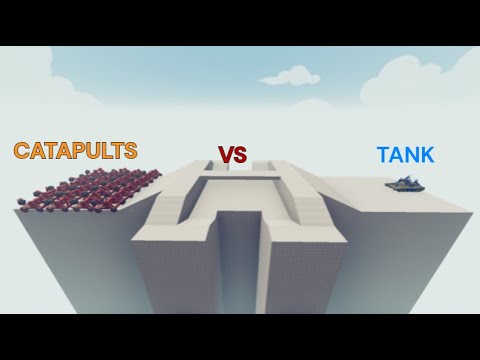 Catapults VS Tank(TABS Totally Accurate Battle Simulator) - YouTube