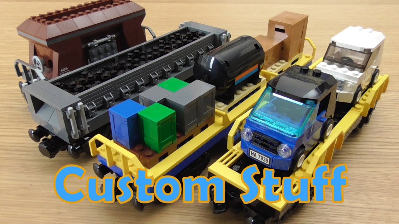 Custom LEGO Train Rolling Stock - YouTube