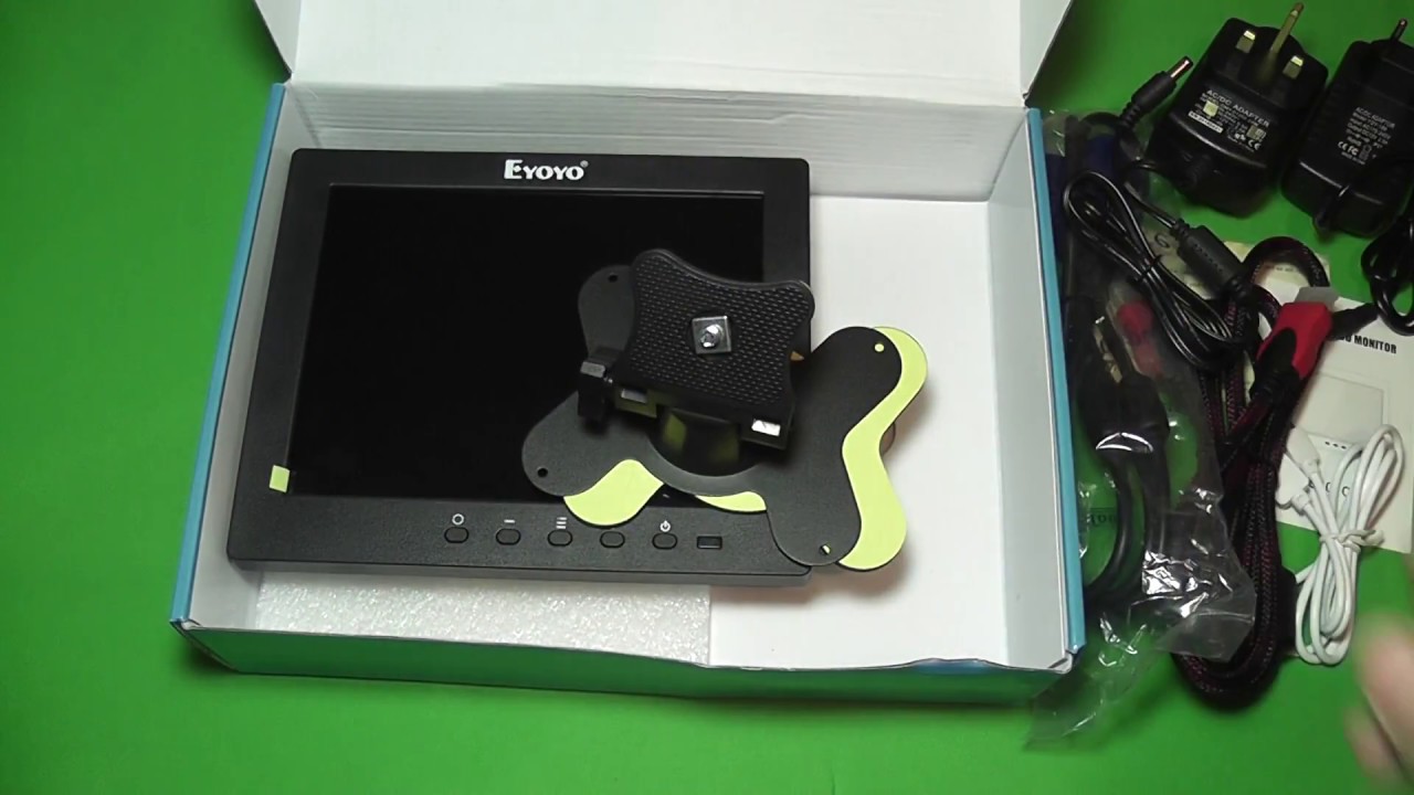 New Monitor: Eyoyo S801C 8in TFT Monitor Unboxing - YouTube