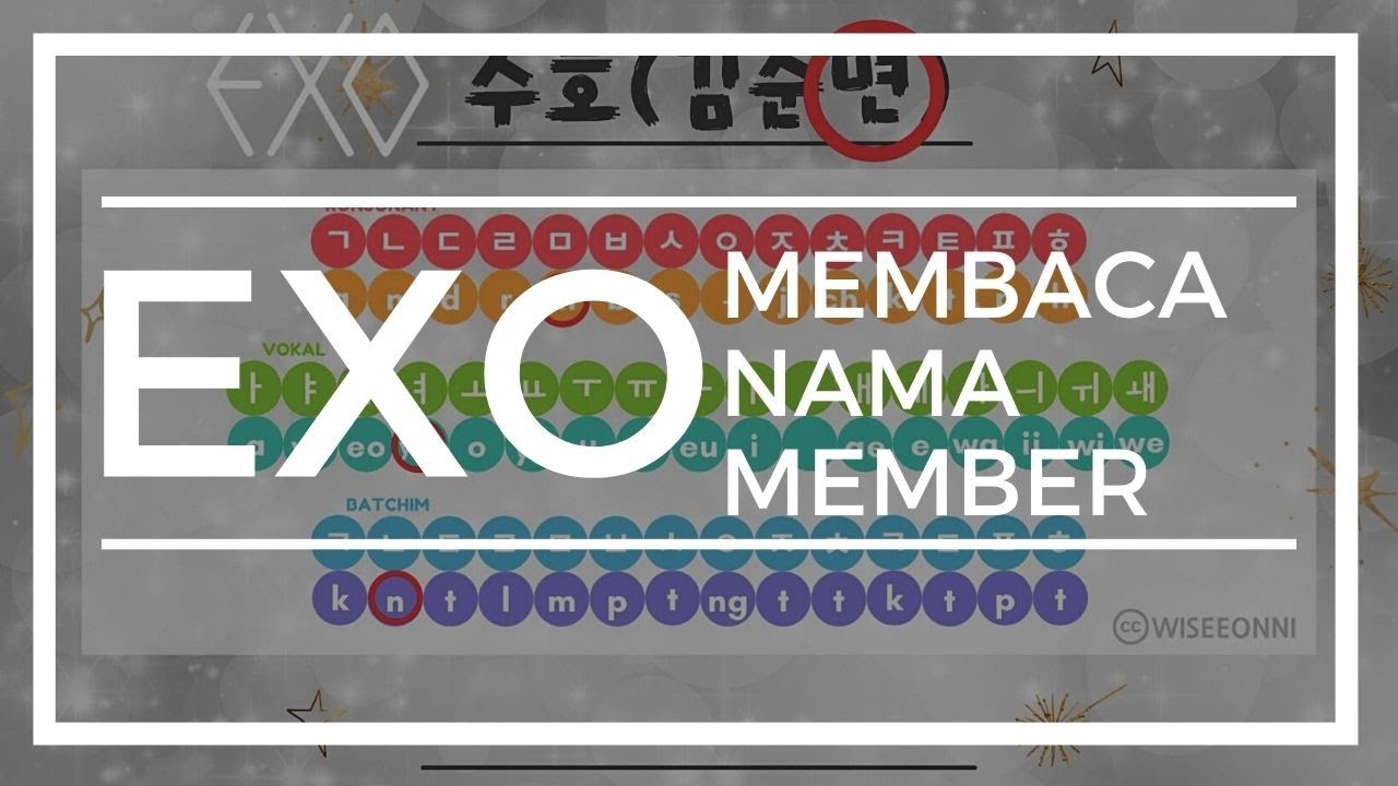 EXO-L?^^ mau membaca dan menulis nama member? - YouTube