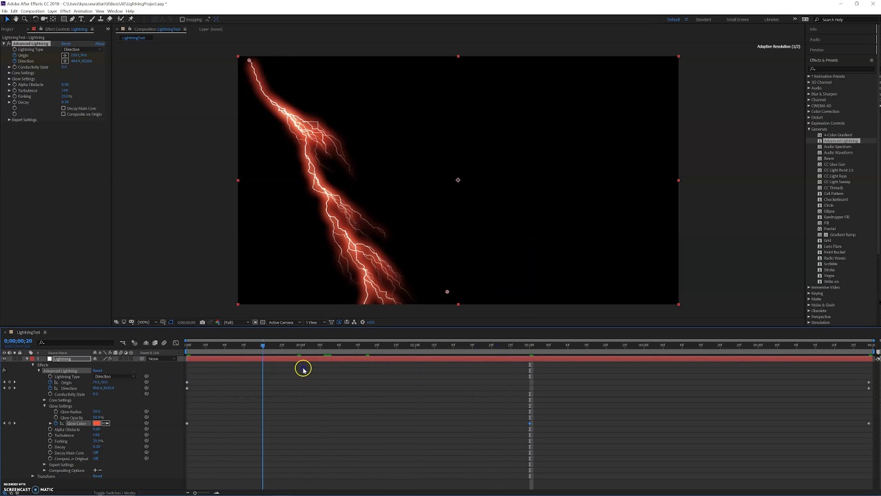 Intro to Advanced Lightning Effect - YouTube