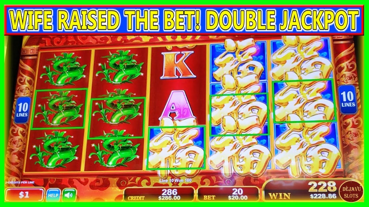 WIFE RAISED THE BET AND STARTED WINNING! DOUBLE JACKPOTS HIGH LIMIT ...