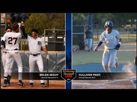 Belen Jesuit Vs Gulliver Prep Varsity Baseball - YouTube
