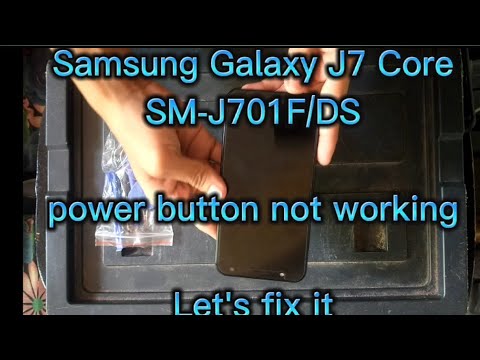 SAMSUNG GALAXY J7 CORE (POWER BUTTON NOT WORKING) - YouTube