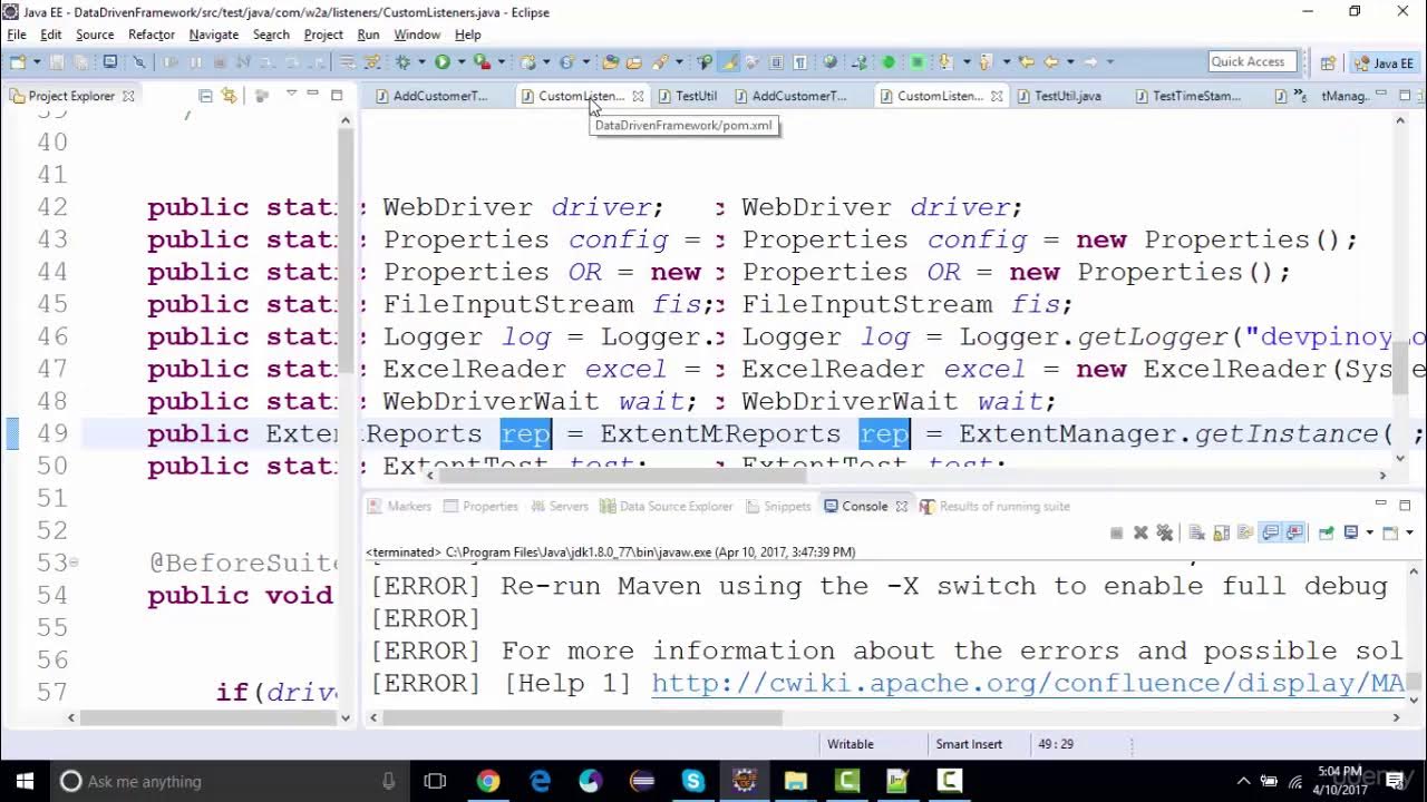 Selenium Automation | Data Driven Framework | 12 Generating Extent ...