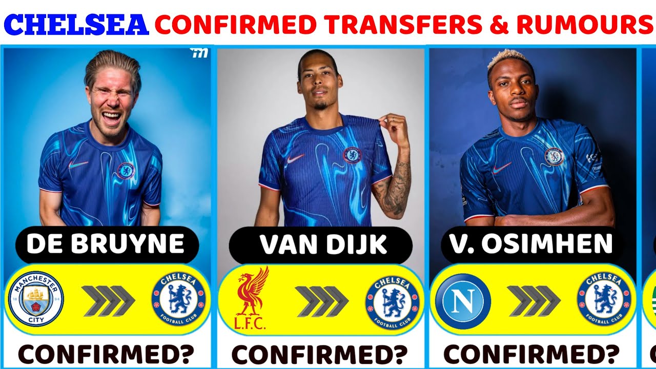 🚨CHELSEA ALL CONFIRMED TRANSFERS ALL SUMMER TRANSFER TARGETS FT OSIMHEN ...