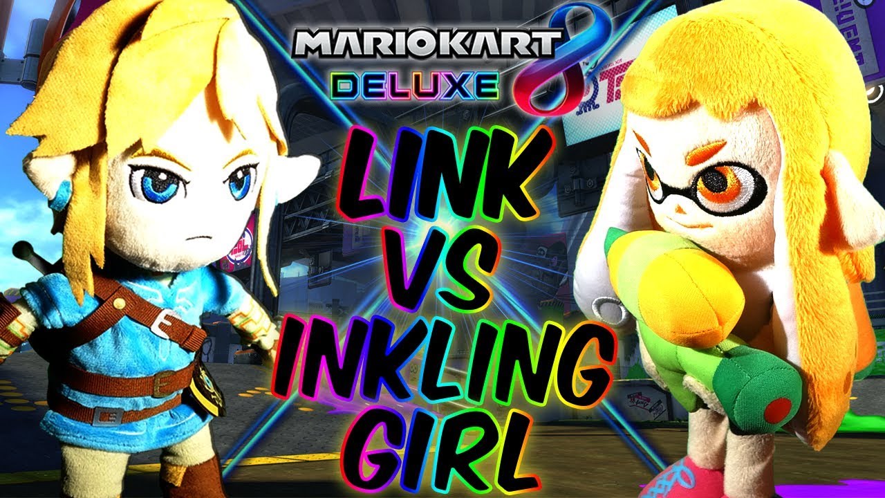 ABM: Link Vs Inkling Girl !? Mario Kart 8 Deluxe !! Race & Battle Match ...