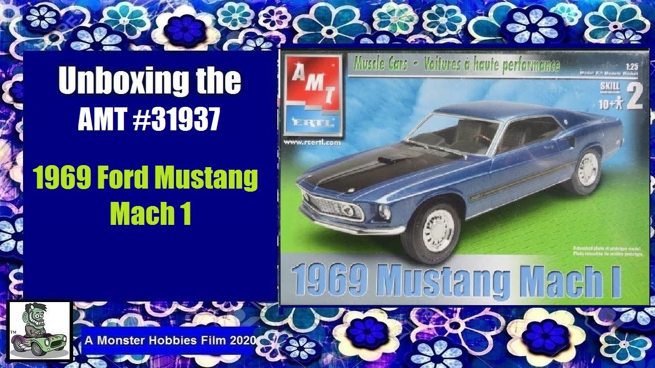 Unboxing The 1969 Mustang Mach 1 Model Kit By AMT/ERTL - YouTube