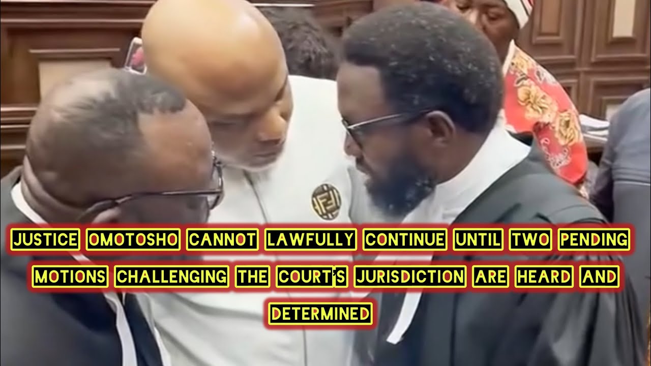 Justice Omotosho Cannot Continue Until Pending Motions challenging The ...