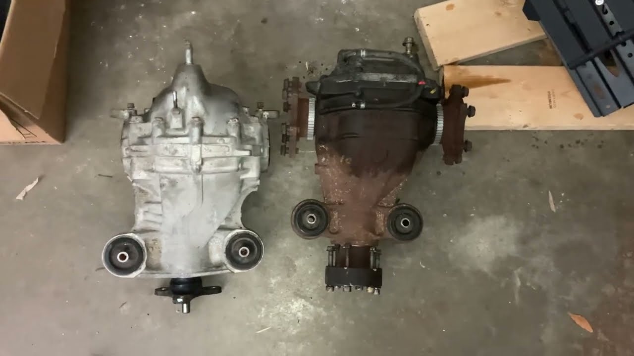 Rear Differential. Differences between Infiniti M56 and M45 - YouTube