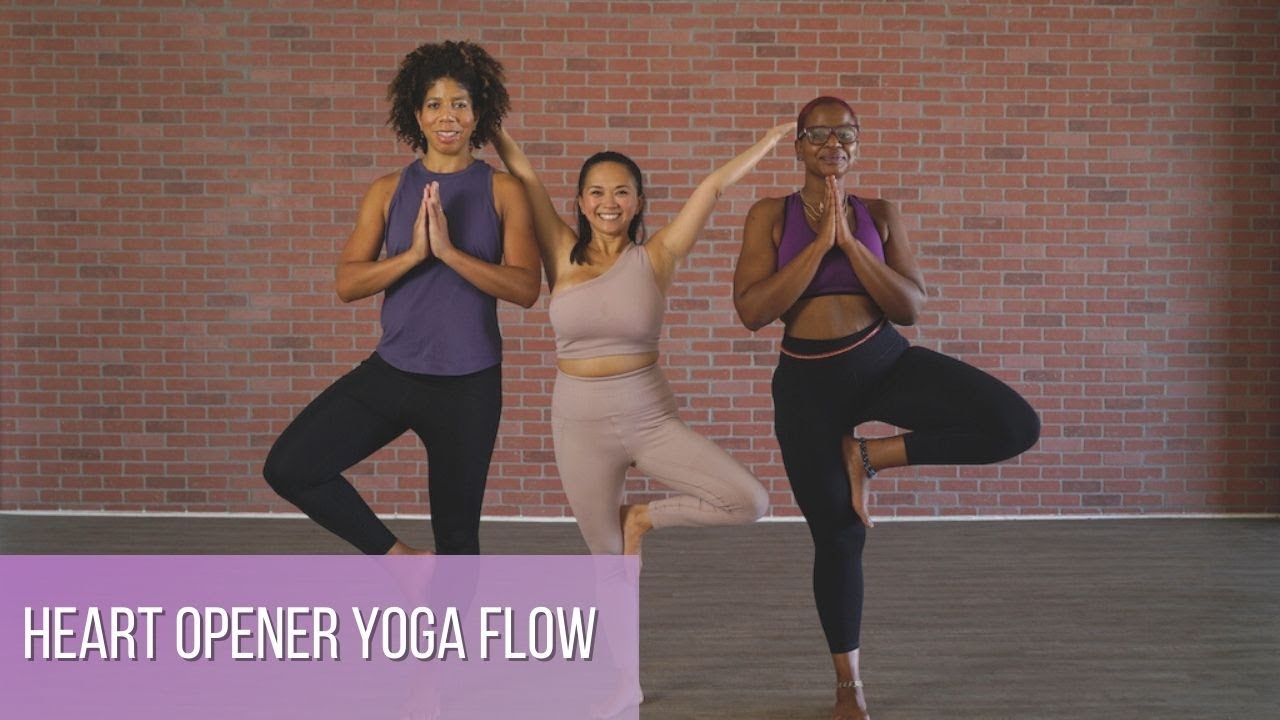 5 Min Heart Opener Yoga Flow - YouTube