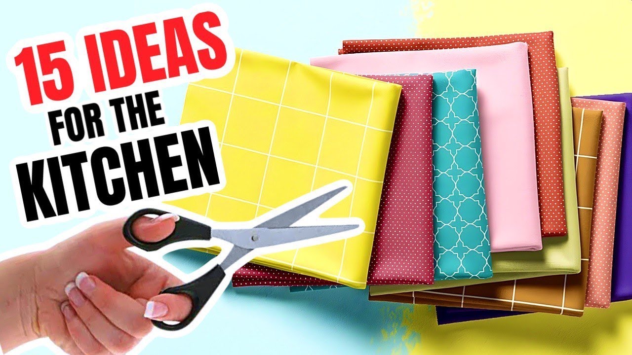 15 😱 Sewing Projects for The Kitchen | 15 Sewing Ideas for the Home ...