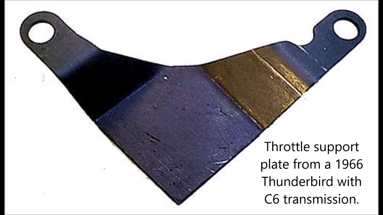 1961-66 Thunderbird Throttle Linkage and Throttle Support Plate Familiarization. - YouTube