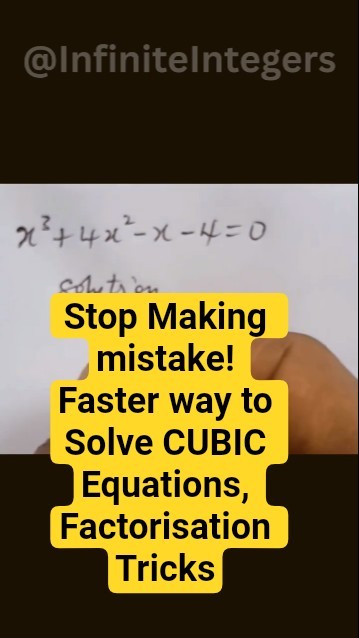 Factoring Cubic Algebraic Equation | Grouping Method + Hidden ...