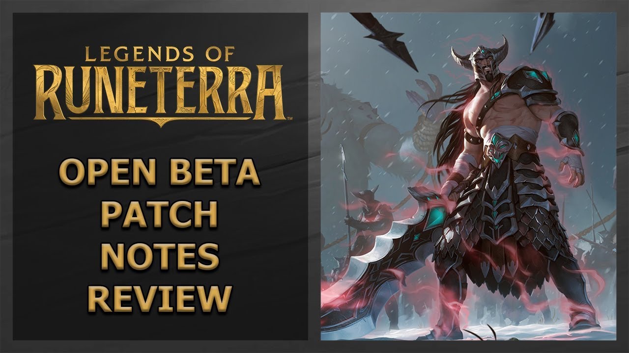 Open Beta Patch Notes Review - YouTube