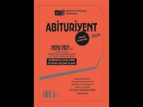 Subbakalavrların uyğunluq cədvəli -DİM 2020