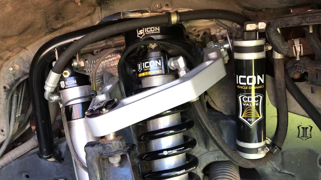 ICON 3.0 coilover, Omega bypass, S2 hoops, billet upper - YouTube