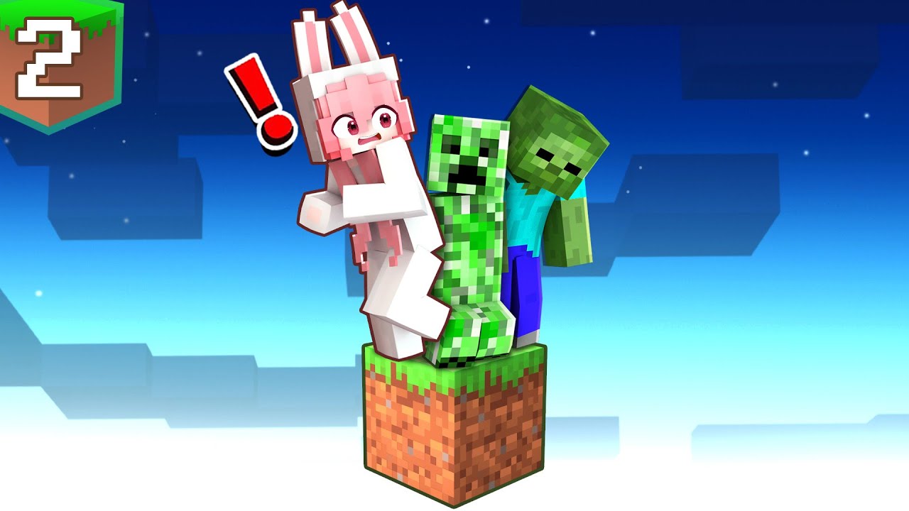 MINECRAFT ONE BLOCK Episode 2! Challenge for CONY! WILL CONY survive ...