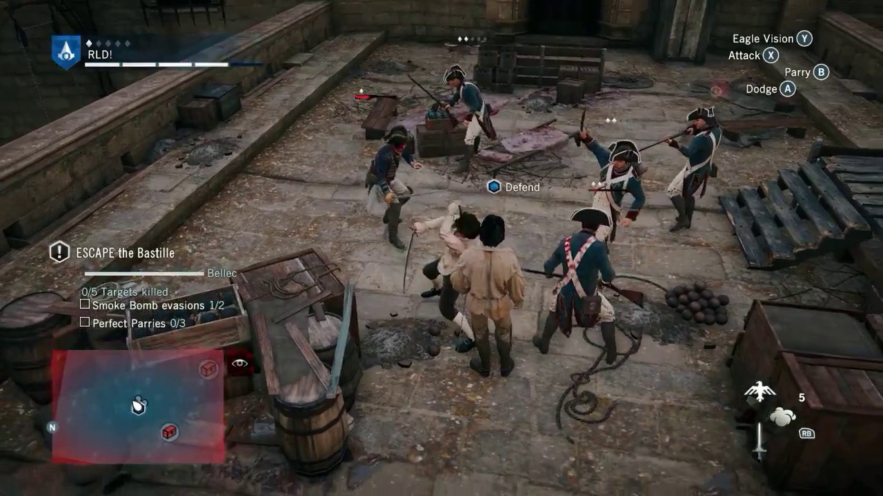 Assassin's Creed Unity Escape the Bastille - YouTube