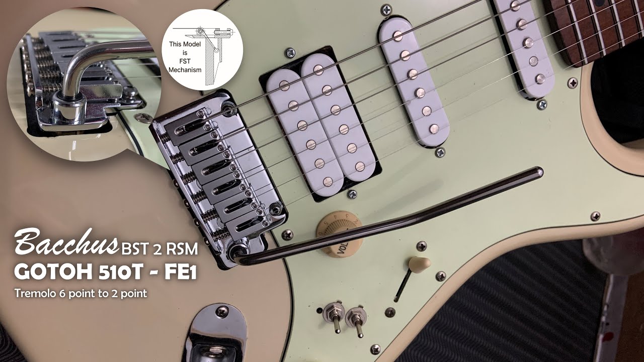 Bachhus Bst 2 Rsm Upgrade Tremolo GOTOH 510T-FE1 - Stratocaster 6 point ...