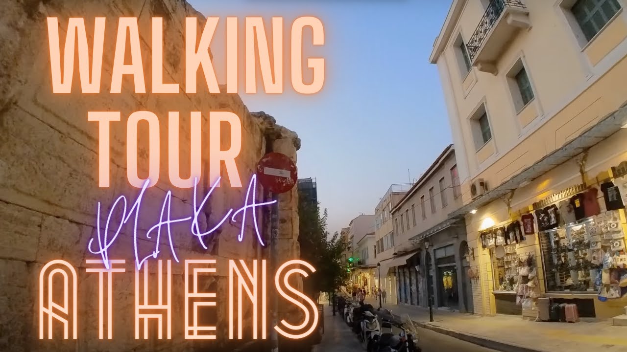 Summer Evening Walking Tour of Plaka, Part 2, Athens - YouTube