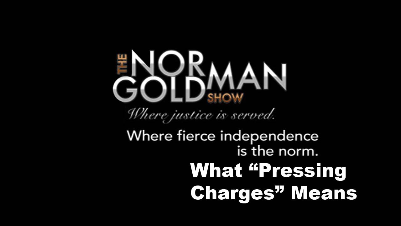 Law, Civics, & Politics - What "Pressing Charges" Means - YouTube