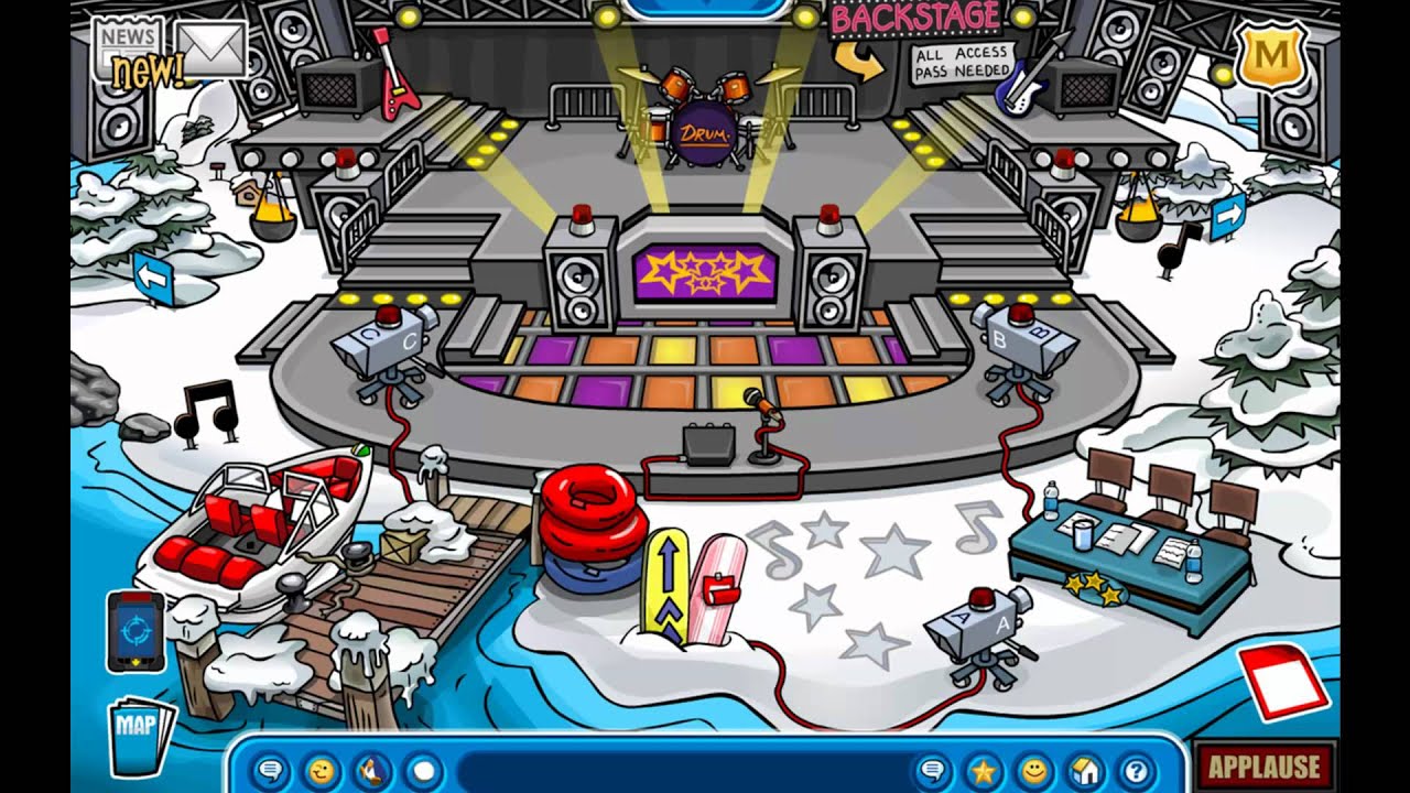Club Penguin Music - Music Jam 2011 - Dock - YouTube