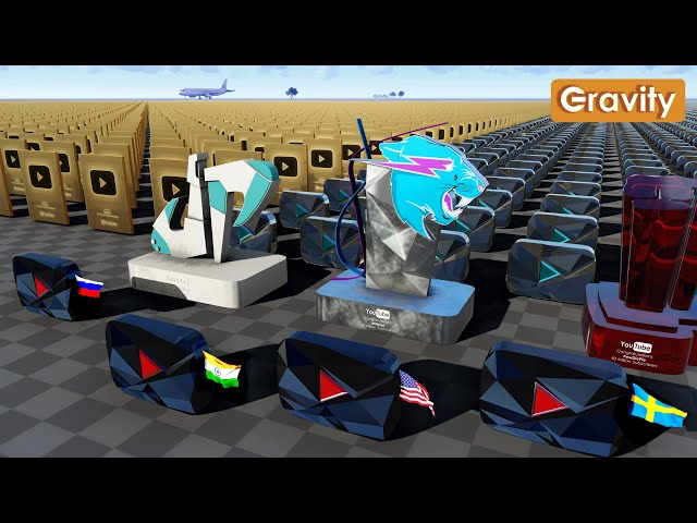 All Youtube Play Buttons 3D Model Silver Play Button Youtube VR / AR