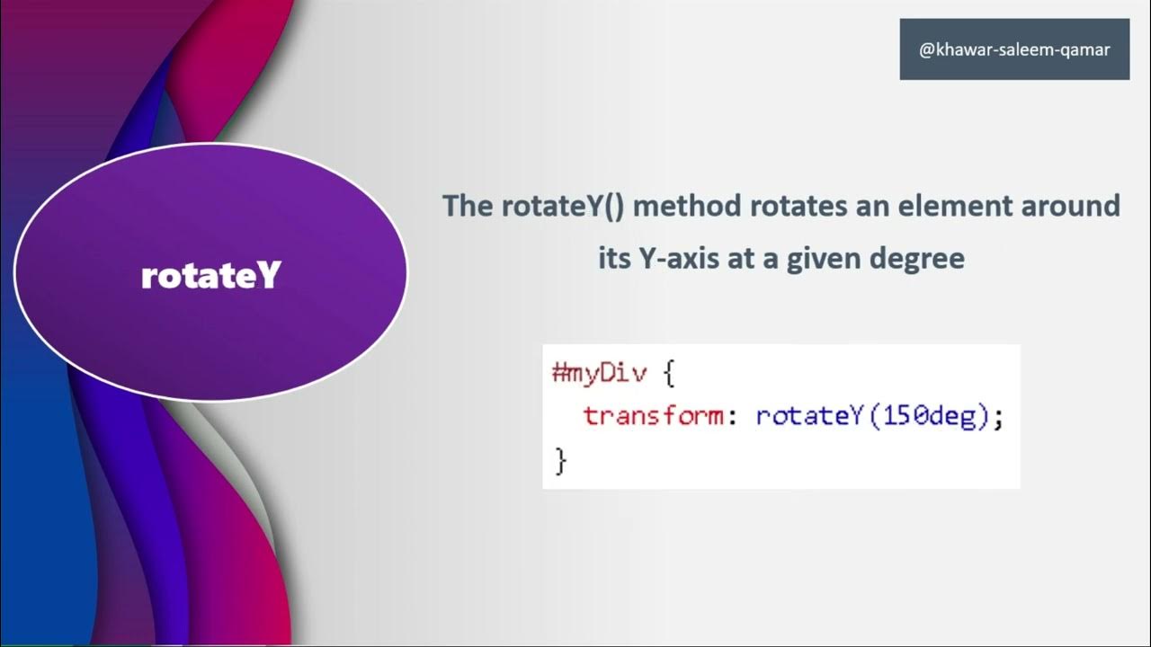 #37 css 3d transformation - YouTube