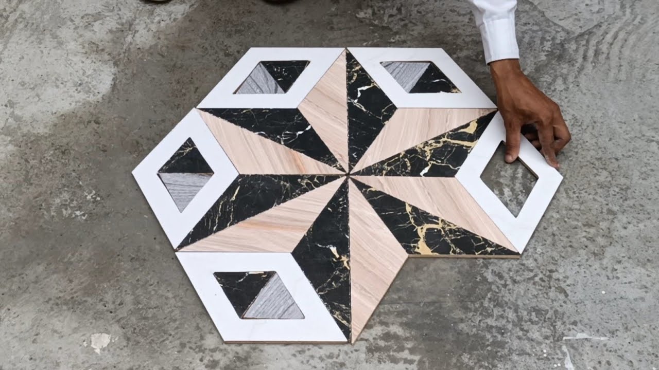 3d wall and floor ceramic center decoration at home 🏡 can use to - YouTube