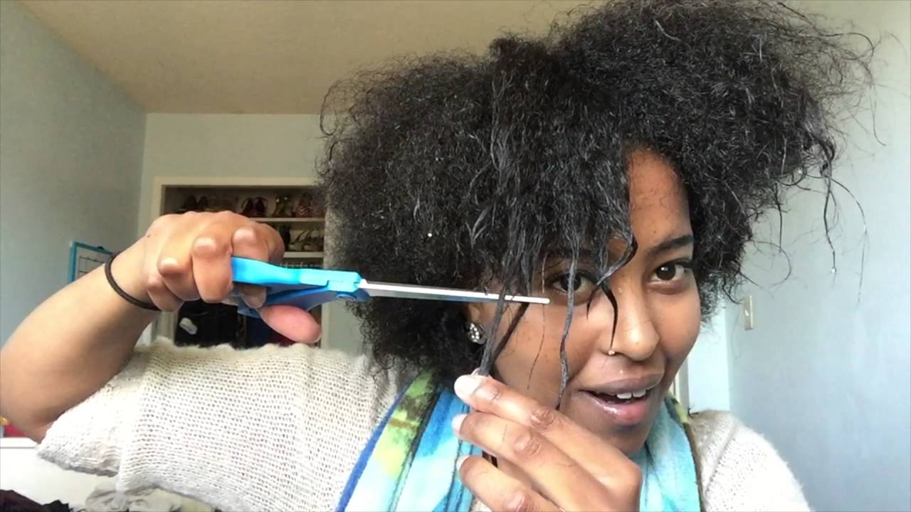 BIG CHOP-- Cutting off Heat Damage - YouTube