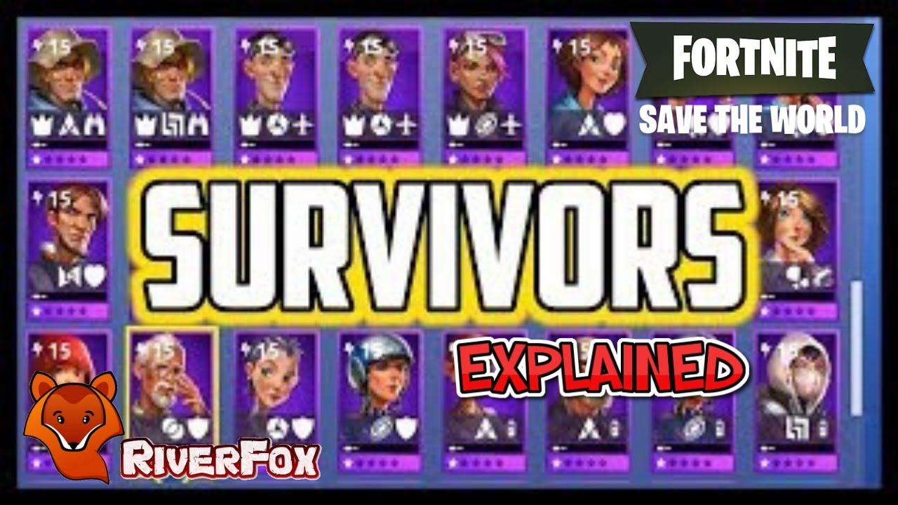 Fortnite Save The World (STW) - Survivor Squads explained - how to use ...