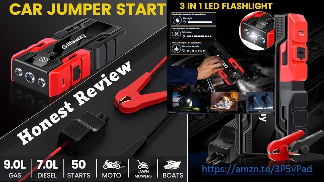 Car Jump Starter Review - Small, Compact, Easy to use! - YouTube