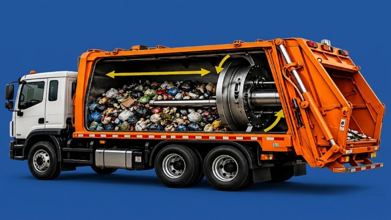 How a Garbage Truck Really Works (And Why It Might Explode!) - YouTube