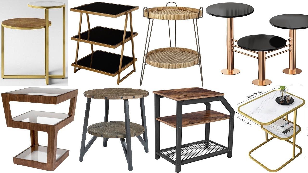 Multi level or multi stage end table and side table design ideas - YouTube