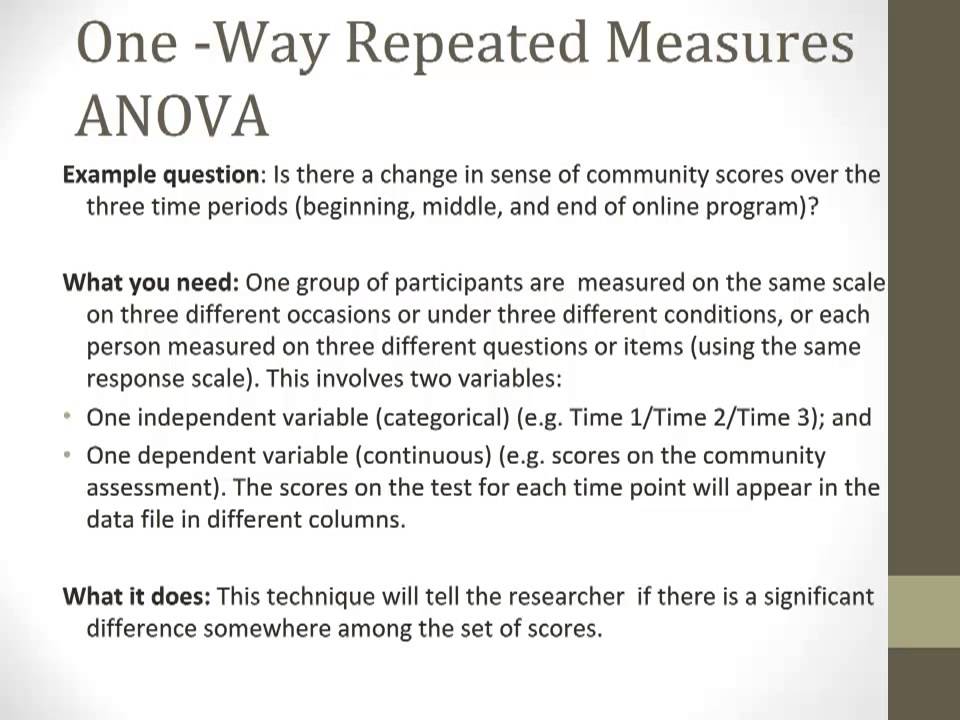 An ANOVA and MANOVA Overview Tutorial - YouTube
