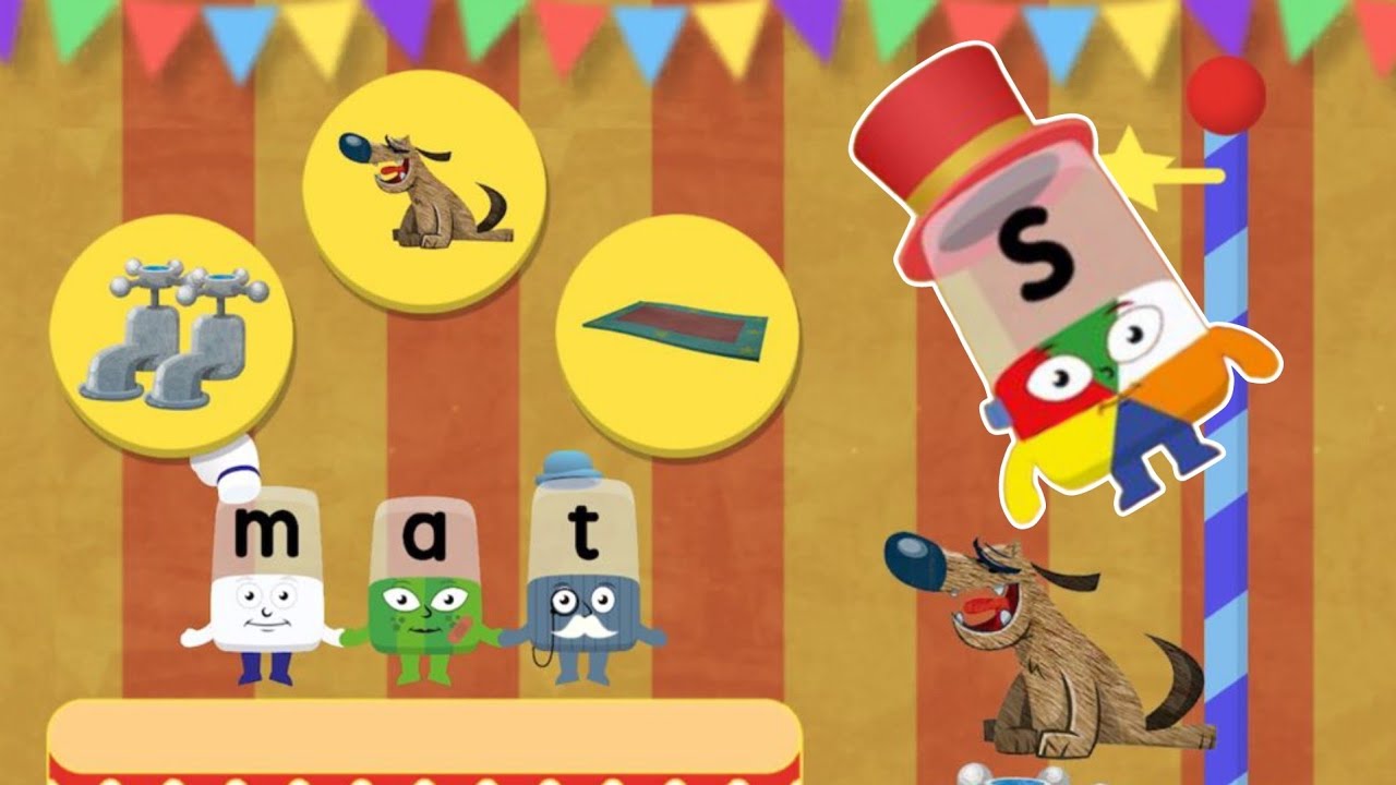 ALPHABLOCKS WORLD : PICK LETTER WHICH SPELL MAT | MATCH WORD BLOCK WITH ...