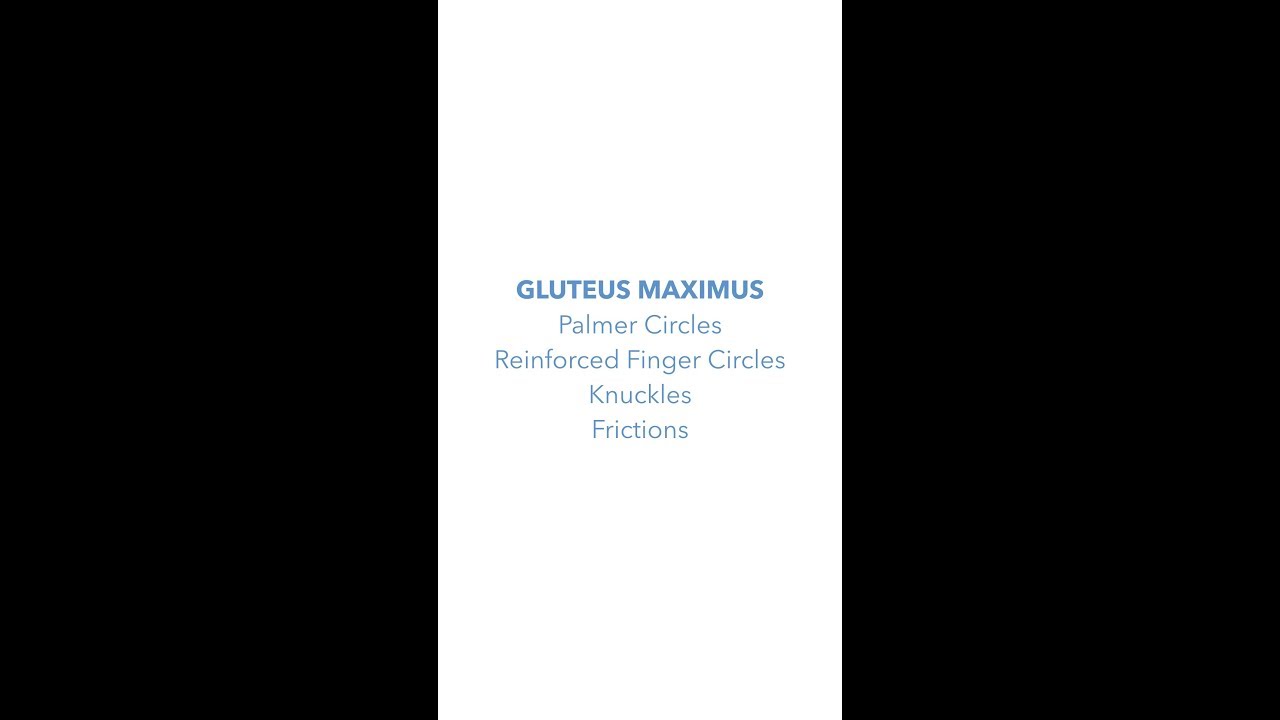 Sports Massage Level 3 Gluteus Maximus Techniques V10 Youtube
